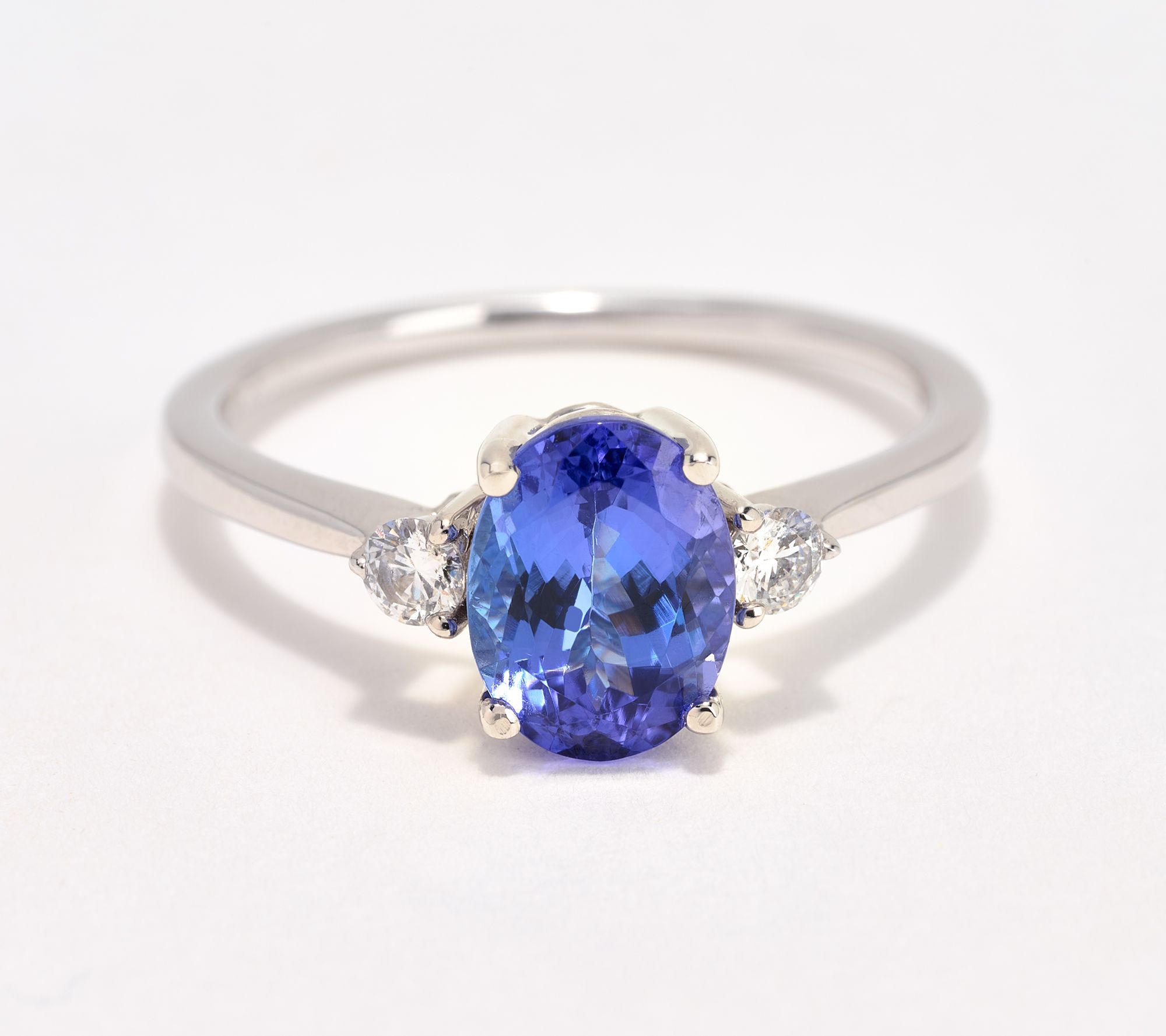 Pure Tanzanite by Jeff Moseley 1.5ct Oval Tanzanite Ring 18K Gold - QVC.com
