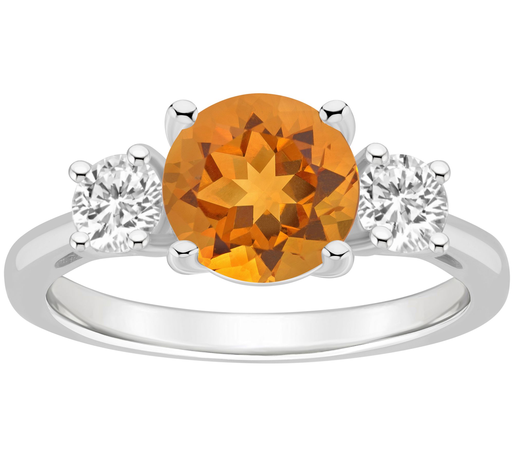 Affinity Gems Round Cut Multi-Gemstone Ring, Sterling Silver - QVC.com