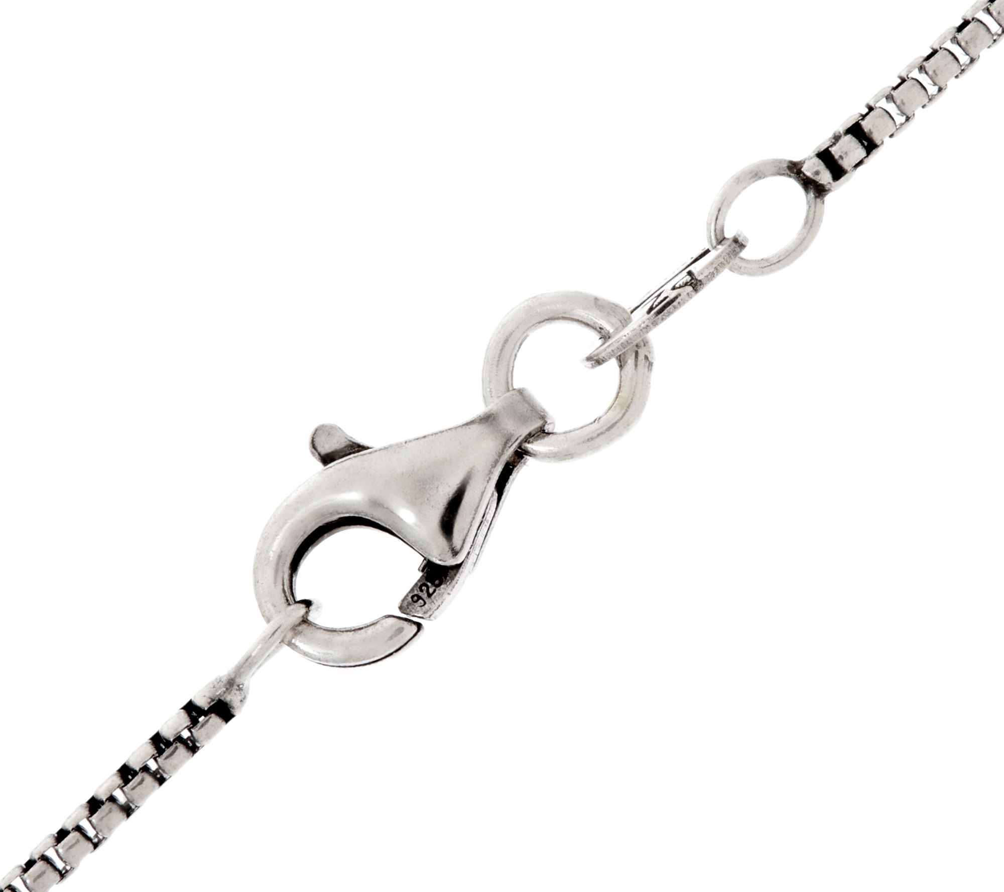 "As Is" Or Paz Sterl. Silver 30" Tri-color Circle Necklace 18.0g - QVC.com