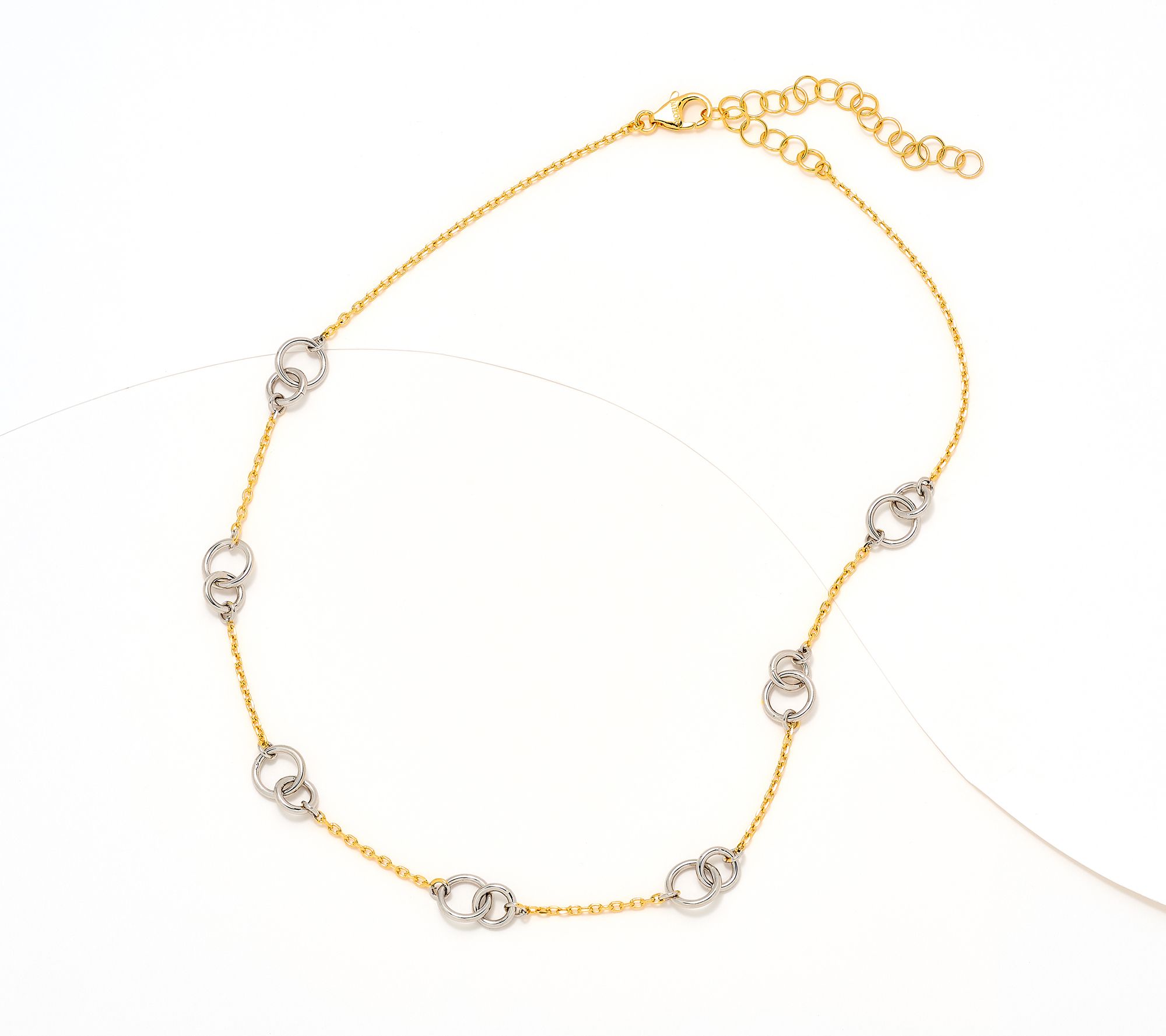 David Markstein Bronze "Two Circles One Love" 17"+3" Necklace - QVC.com