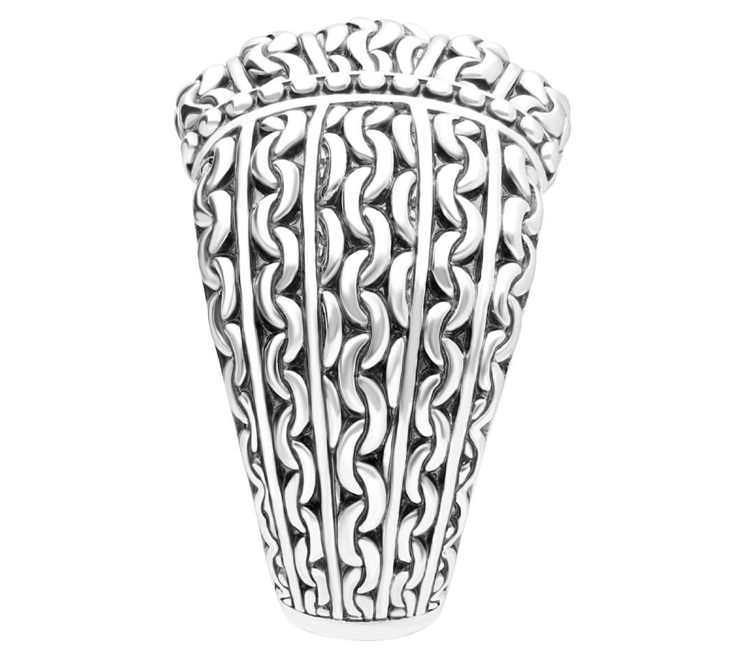 Tiffany Kay Studio Sterling Silver Purl Knit Tufted Ring - QVC.com