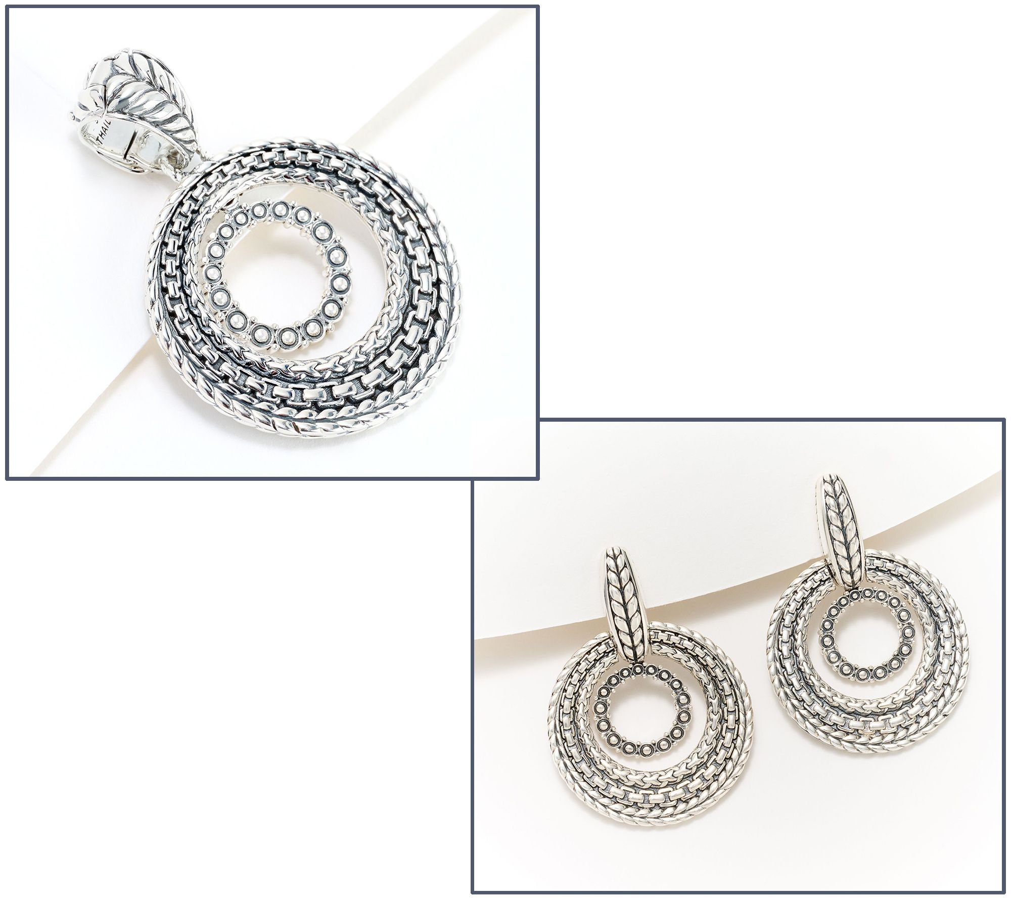 JAI Sterling Silver Global Disk Enhancer or Earrings - QVC.com