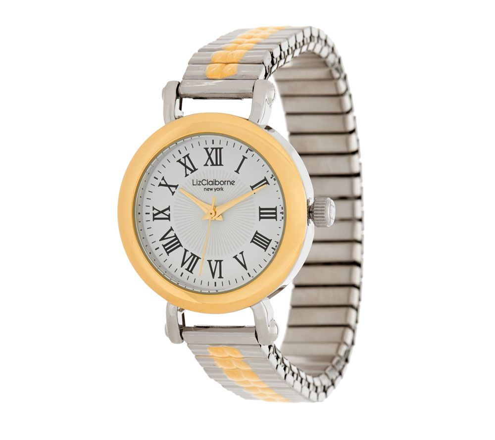 "As Is" Liz Claiborne New York Metal Expansion Watch - QVC.com