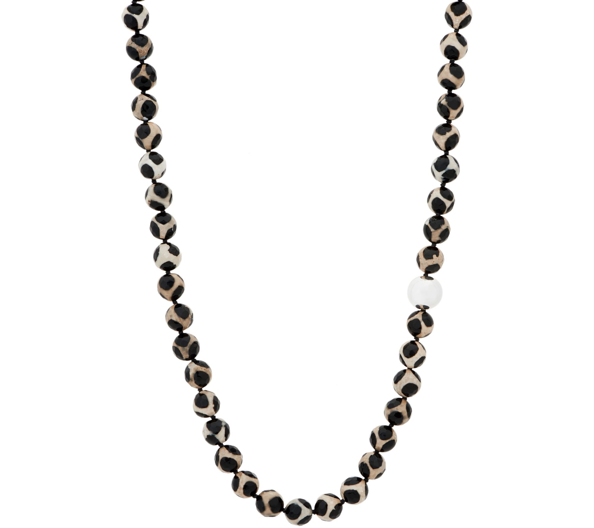 Simon Sebbag Sterling Silver & Gemstone Bead 24" Necklace - QVC.com