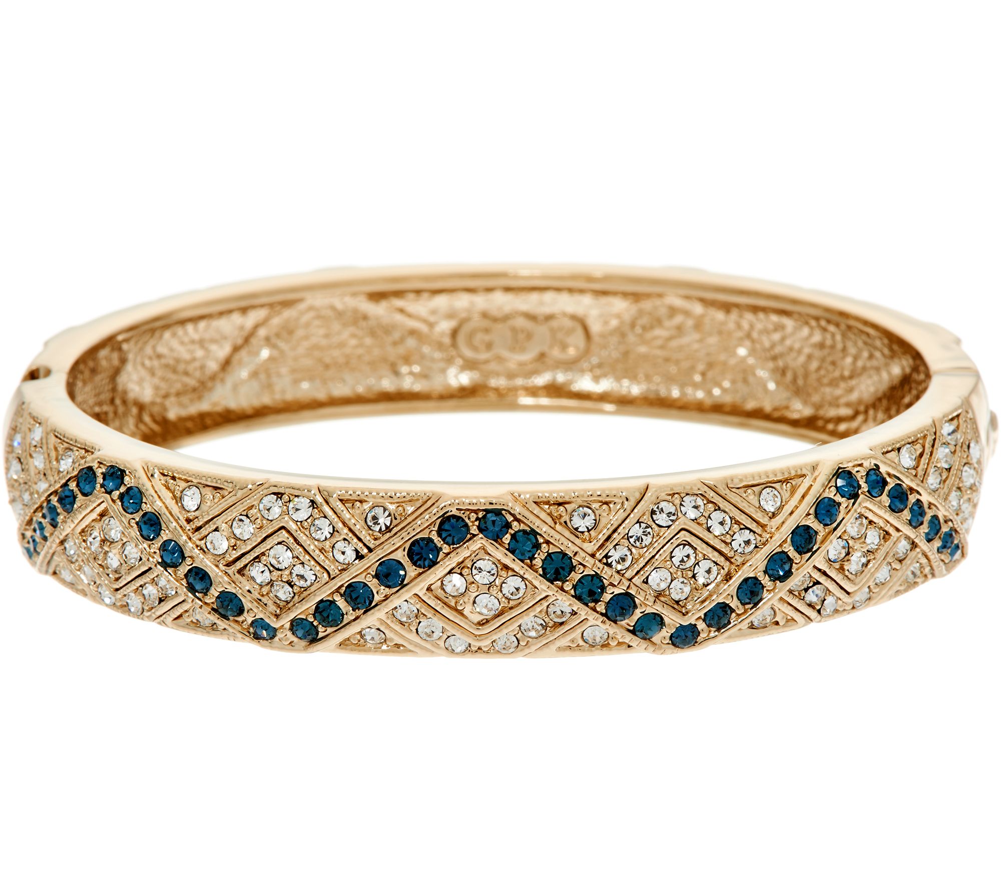 "As Is" Grace Kelly Collection Simulated Gemstone Bangle - QVC.com