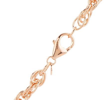 Bronze 24" Polished Twisted Rope Necklace by Bronzo Italia - QVC.com