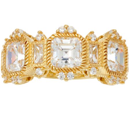 Judith Ripka Sterling or 14K Clad Diamonique Ring - QVC.com