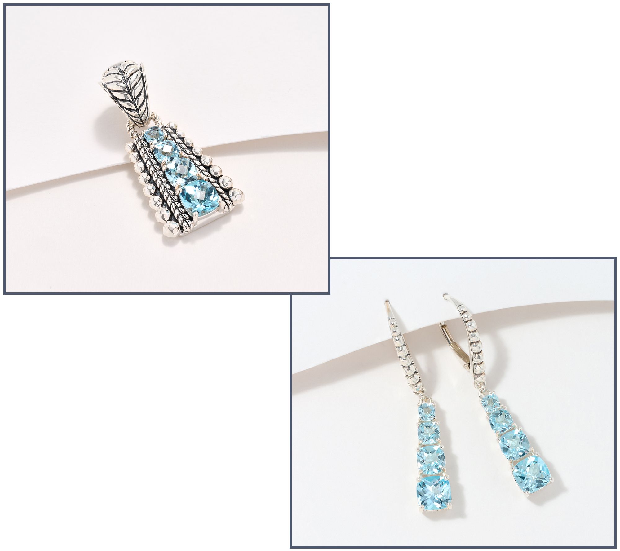 JAI Sterling Silver Gemstone & Bead Enhancer or Earrings - QVC.com