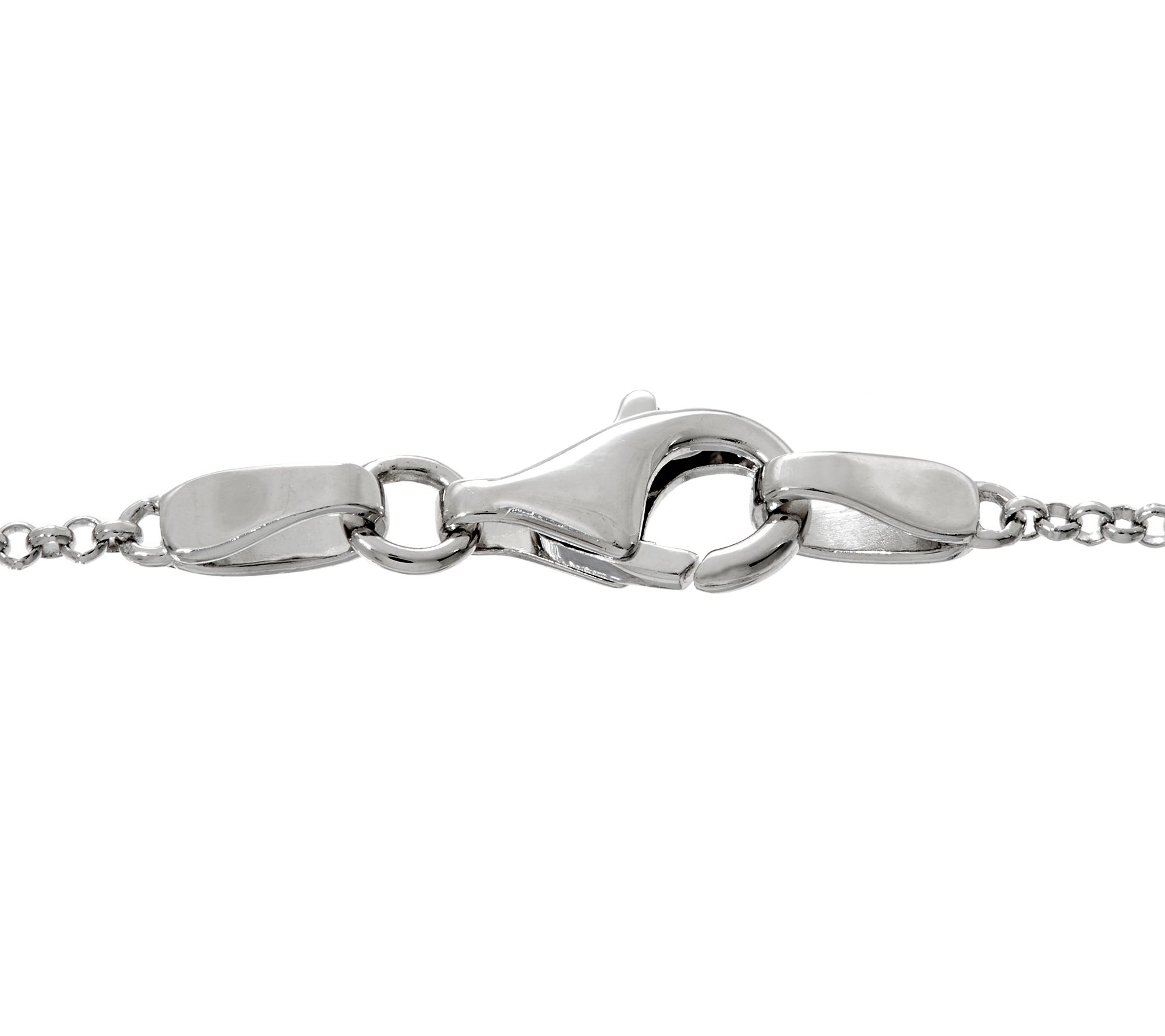 "As Is" Ornate Enhancer with 36" Chain Ster. 1/4 cttw, by Affinity ...