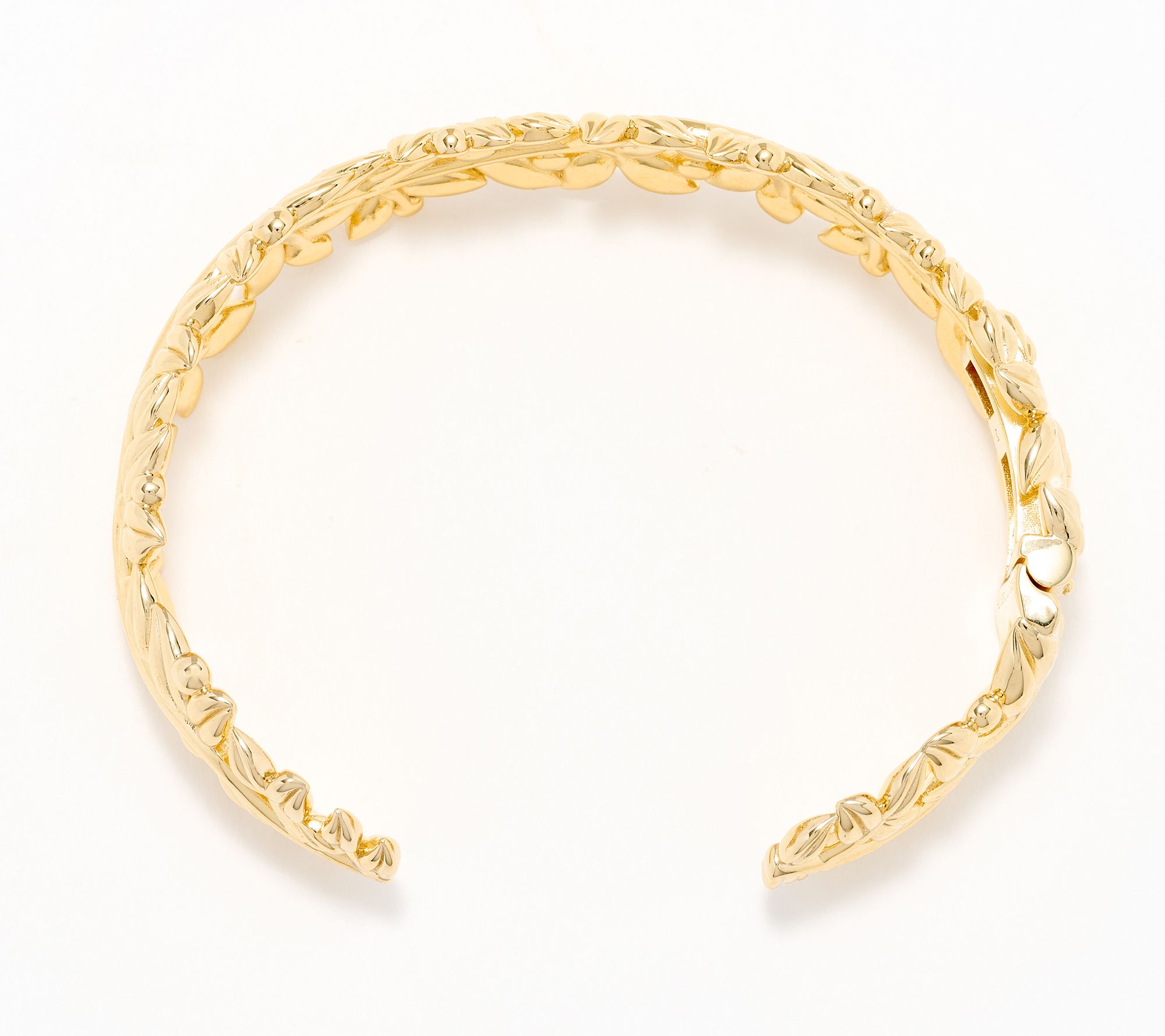 Christian James by Scott Grimes 14K Gold Clad Legacy Peace Hinged Cuff ...