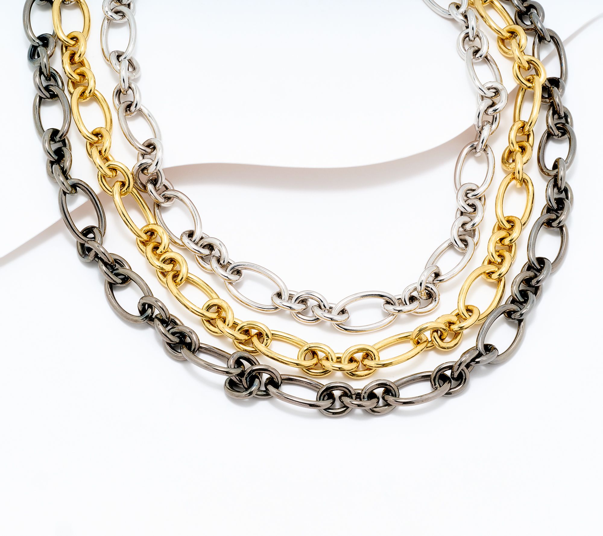 "As Is" David Markstein Bronze 60" Fancy Rolo Necklace - QVC.com