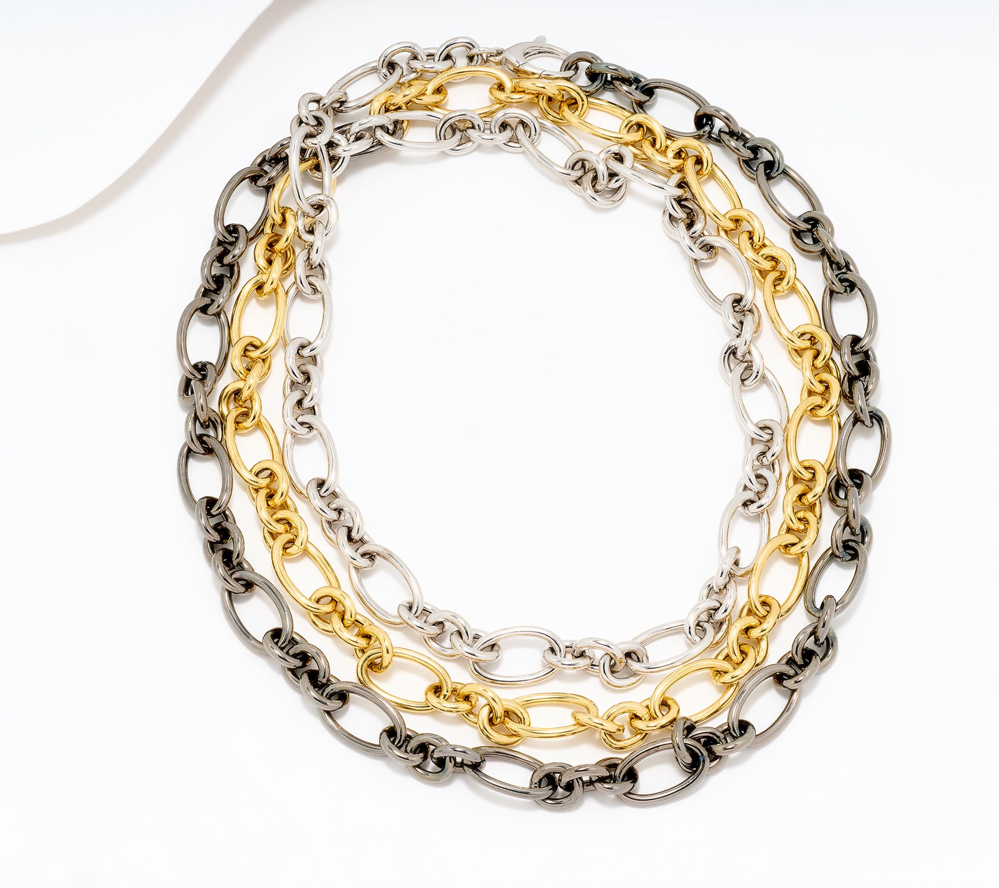 "As Is" David Markstein Bronze 60" Fancy Rolo Necklace - QVC.com