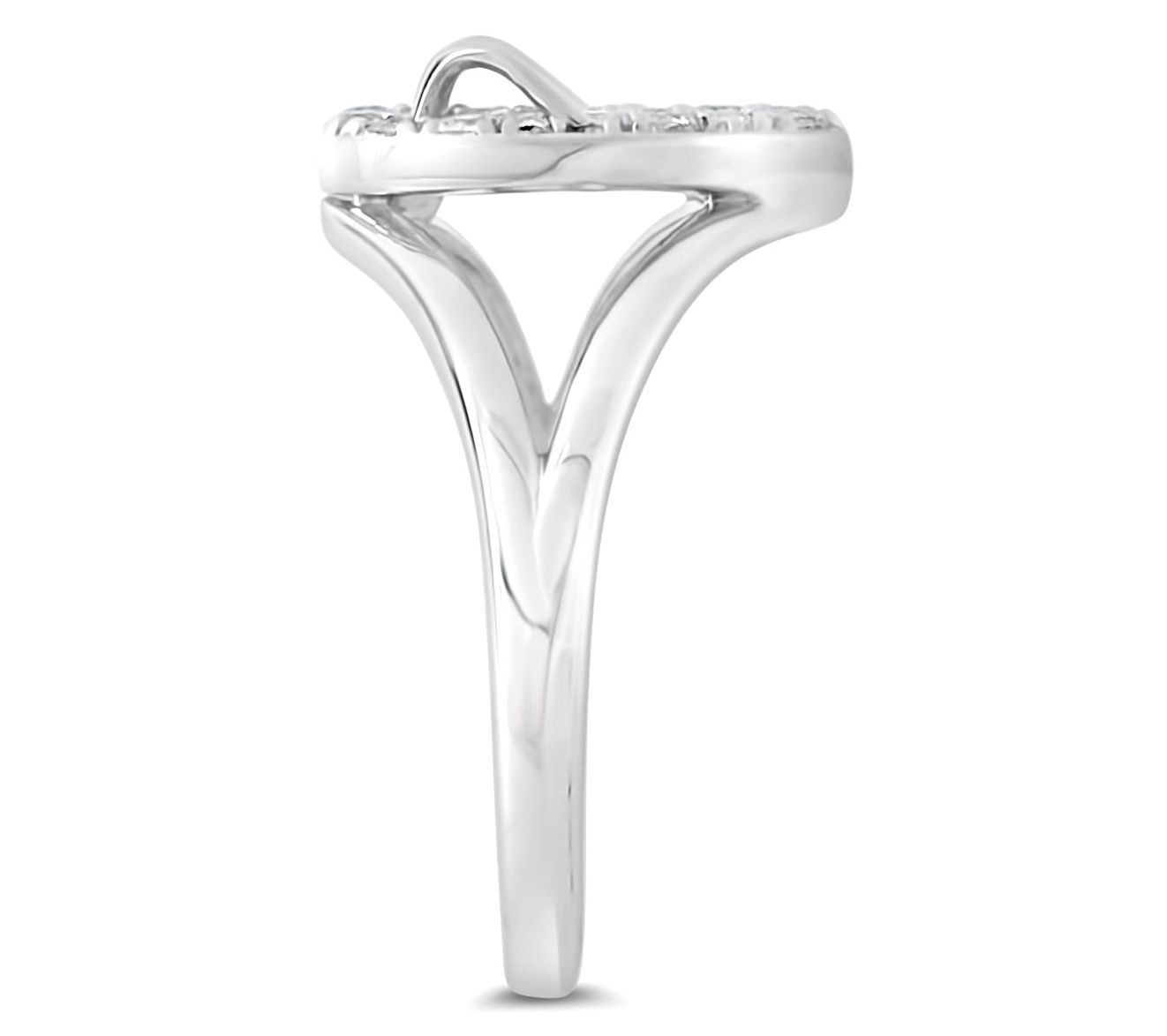 Goddaughters Sterling Silver White Topaz Flip Flop Ring - QVC.com
