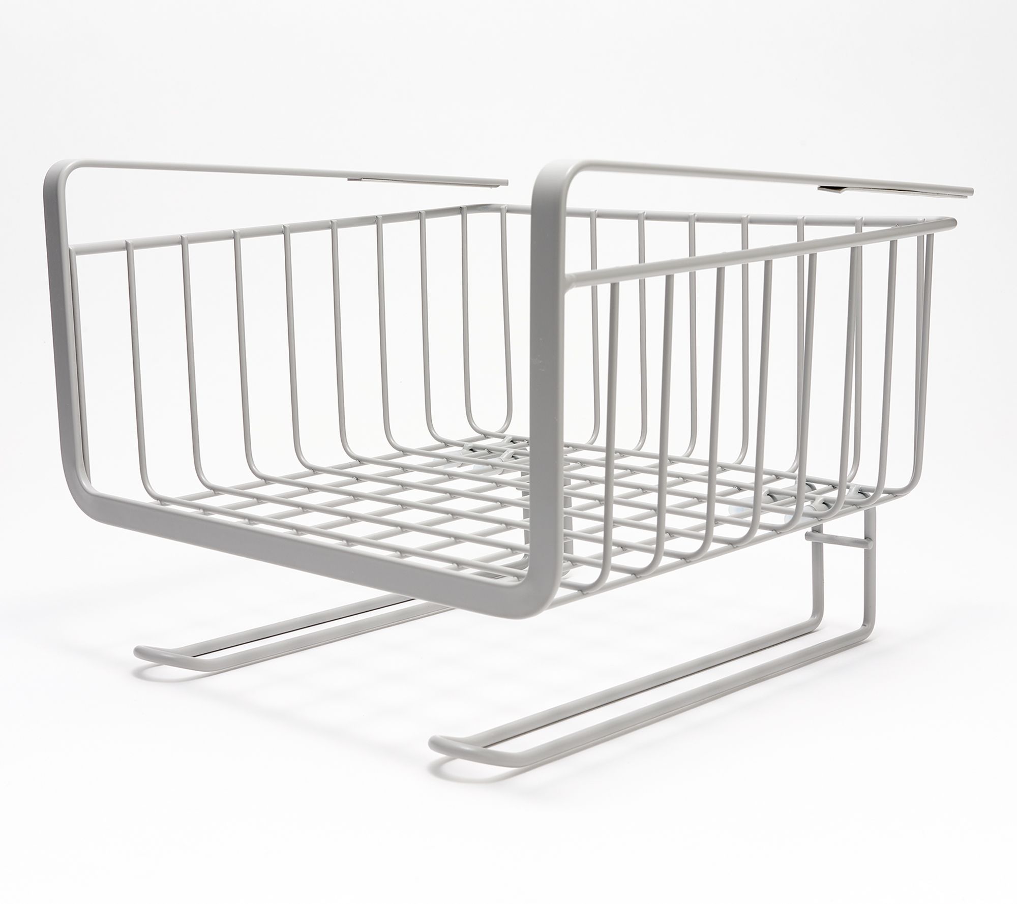 "As Is" Cella Under Cabinet Hanging Basket & Shelf Organizer - QVC.com