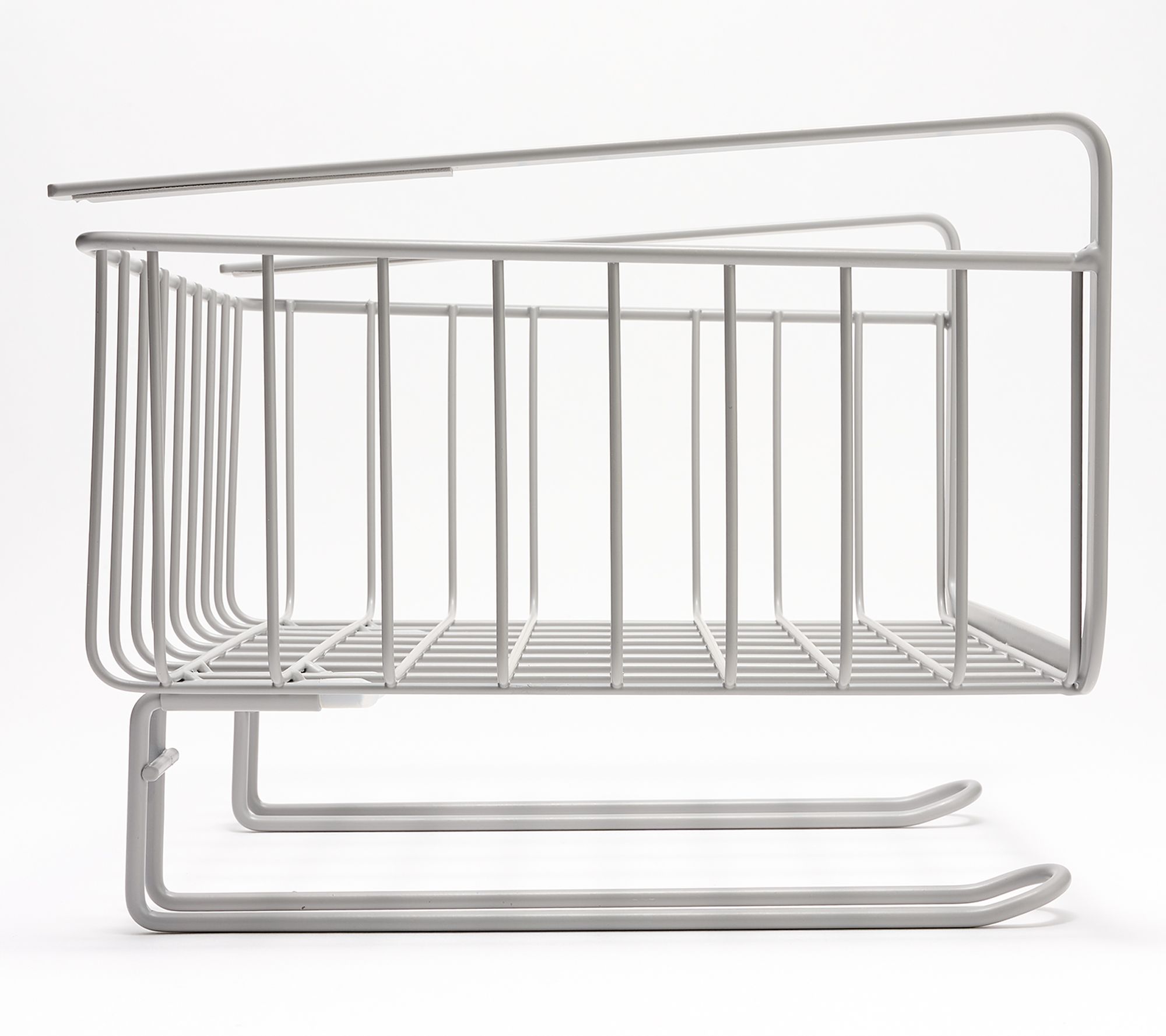 "As Is" Cella Under Cabinet Hanging Basket & Shelf Organizer - QVC.com