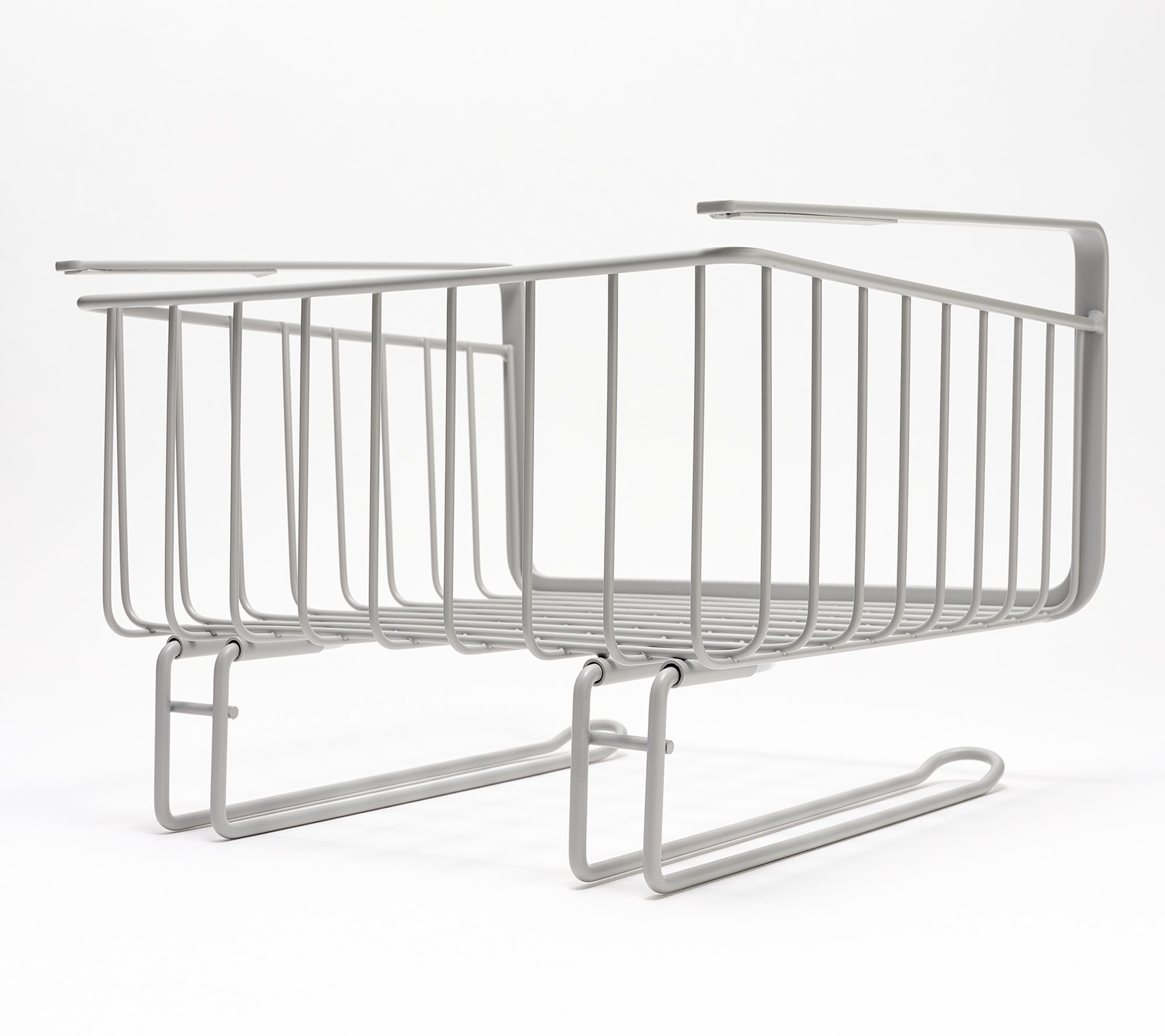 "As Is" Cella Under Cabinet Hanging Basket & Shelf Organizer - QVC.com