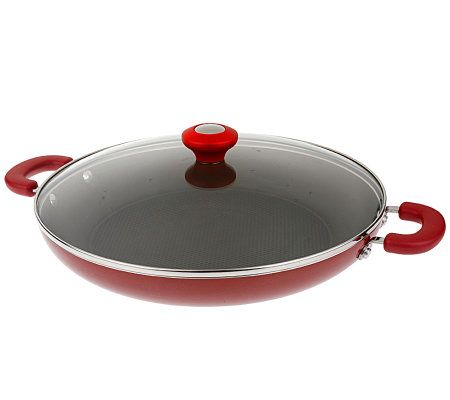 CooksEssentials Hardcoat Enamel II 13" Covered Everyday Pan - QVC.com