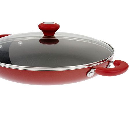 CooksEssentials Hardcoat Enamel II 13" Covered Everyday Pan - QVC.com