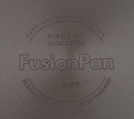 "As Is" Ming Tsai Hard Anodized Non stick 12" x 10" Fusion Pan - QVC.com