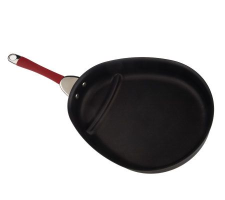 "As Is" Ming Tsai Hard Anodized Non stick 12" x 10" Fusion Pan - QVC.com