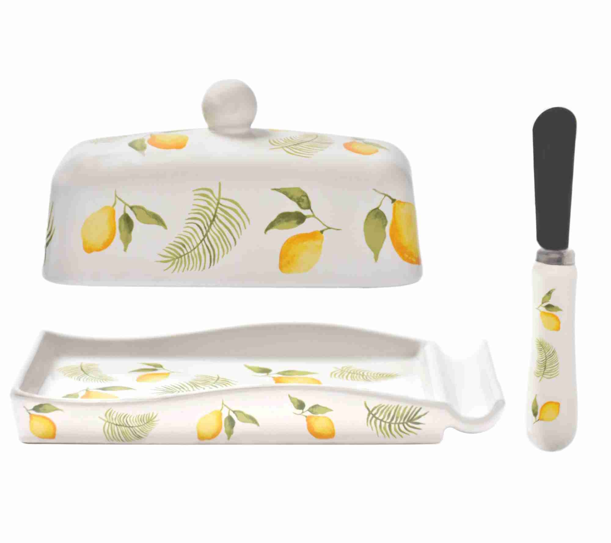 "As Is" Temp- tations Seasonal Cover Butter Dish with Spreader - QVC.com