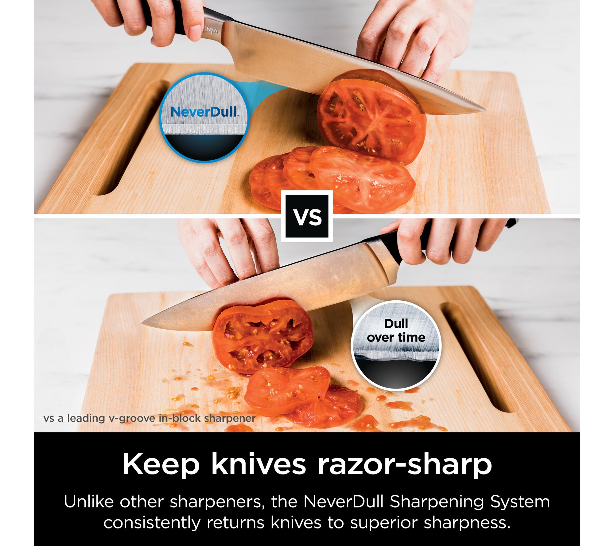 Ninja Foodi NeverDull System Knife Sharpener, Stainless Steel - QVC.com