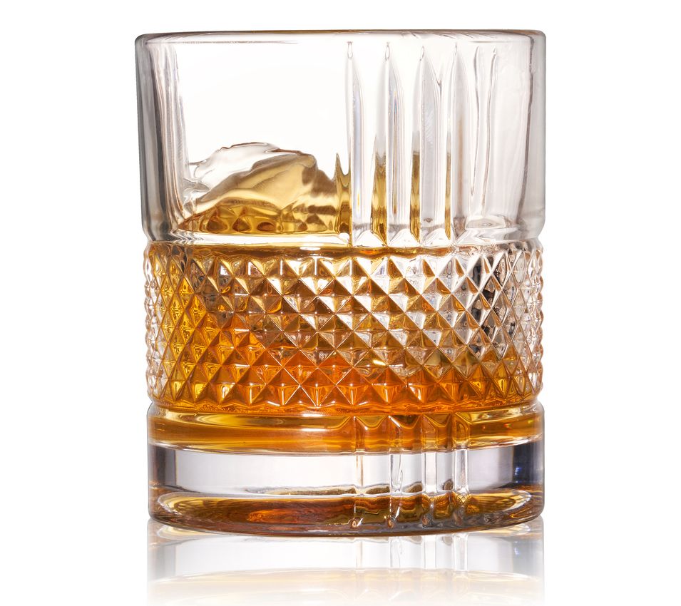 Viski Revolve Crystal Spinning Rocks Glass - QVC.com