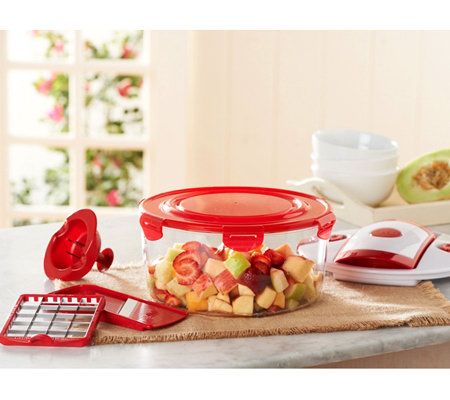 Shps 9/19 Genius Salad Chopper 19 Cup 6-pc Food System - QVC.com