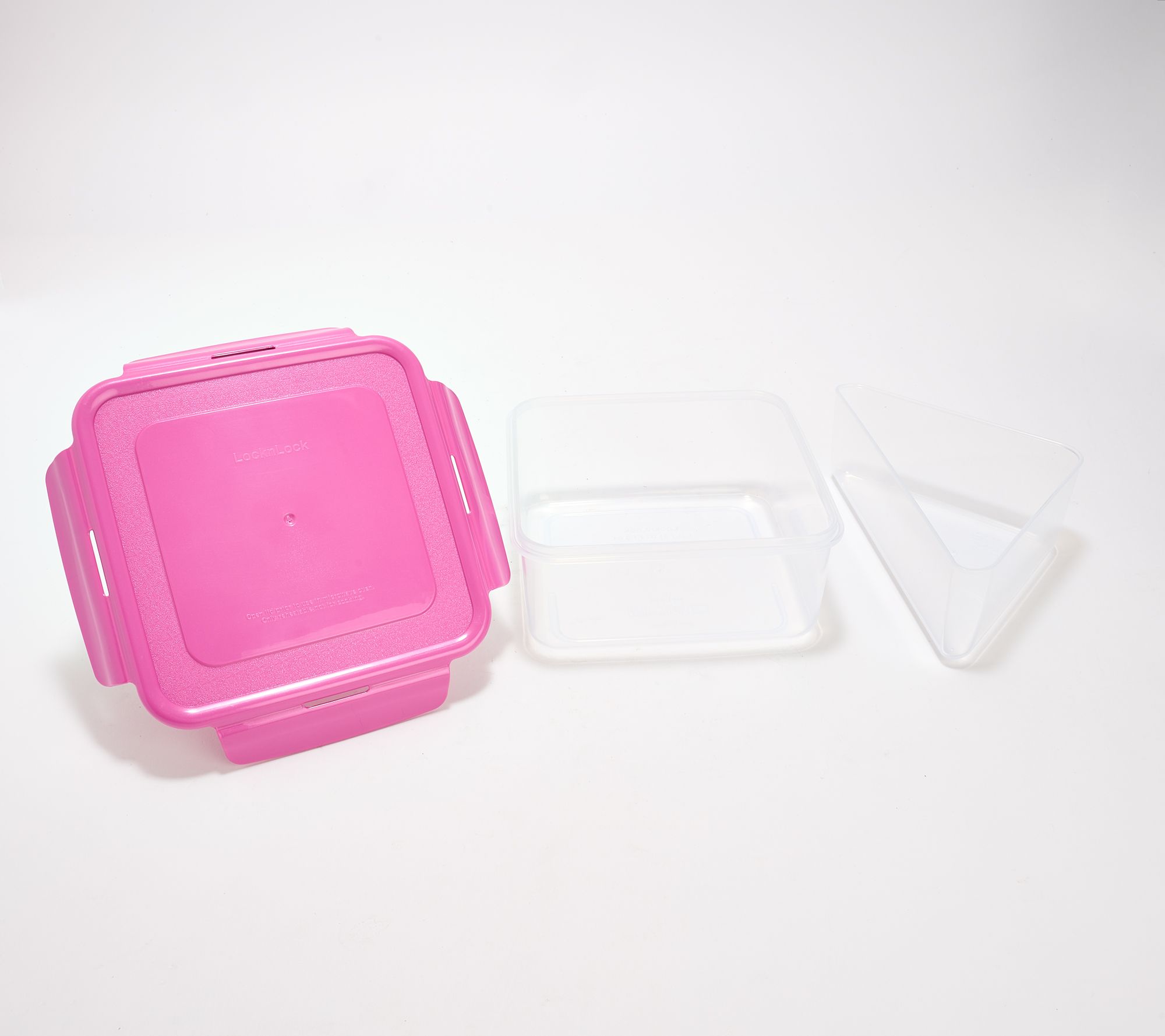 LocknLock Set of 2 Sandwich Squares w/ Insert Trays - QVC.com