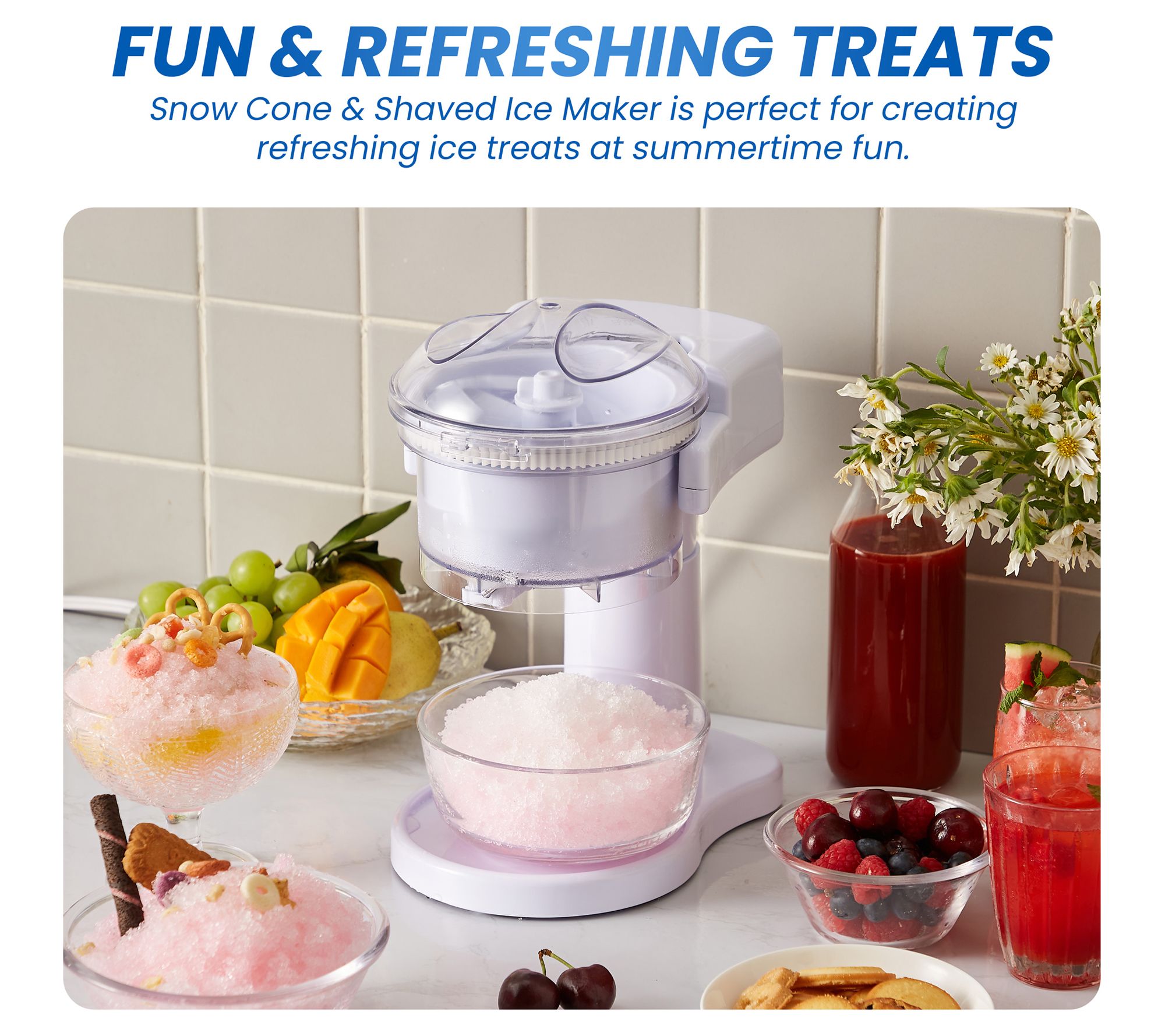 Elite Cuisine Snow Cone & Shaved Ice Maker - QVC.com