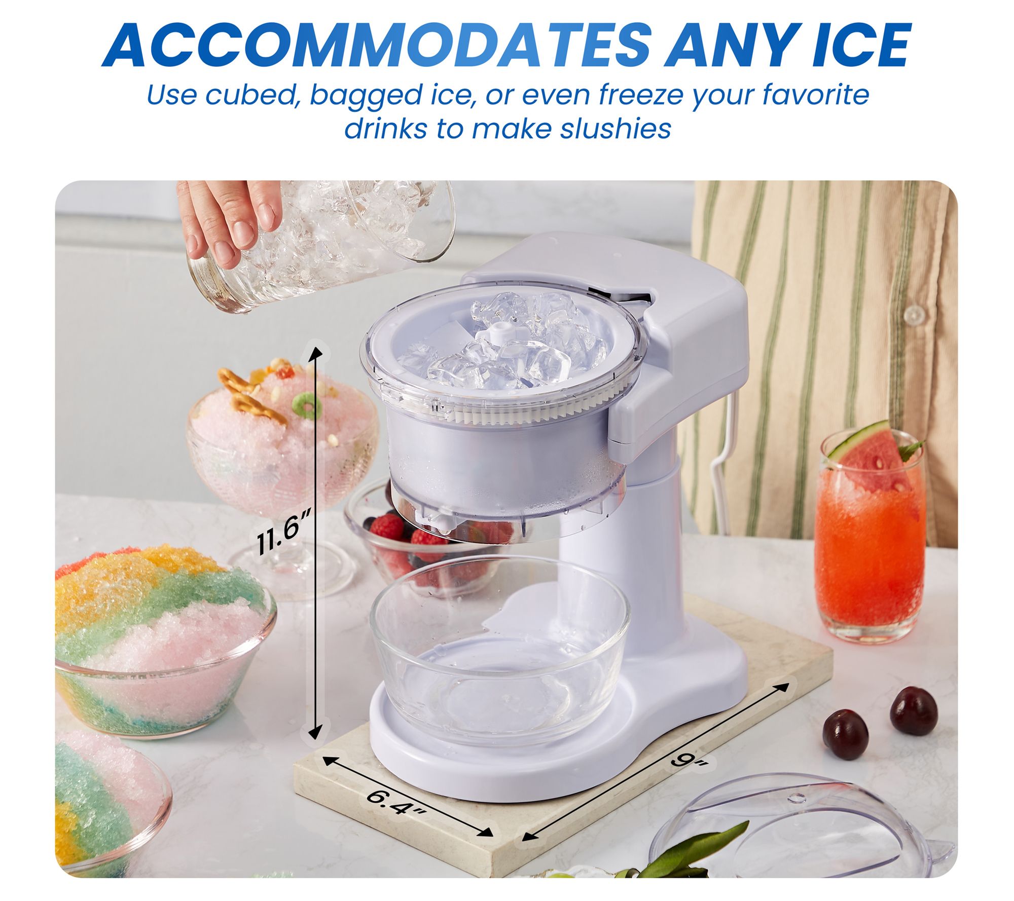 Elite Cuisine Snow Cone & Shaved Ice Maker - QVC.com