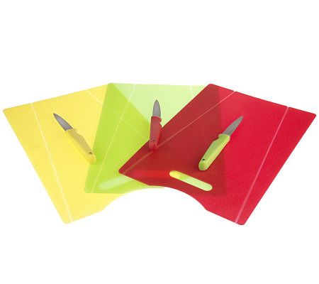 Prepology 6-piece Paring Knives & Flexible Chopping Mats - QVC.com