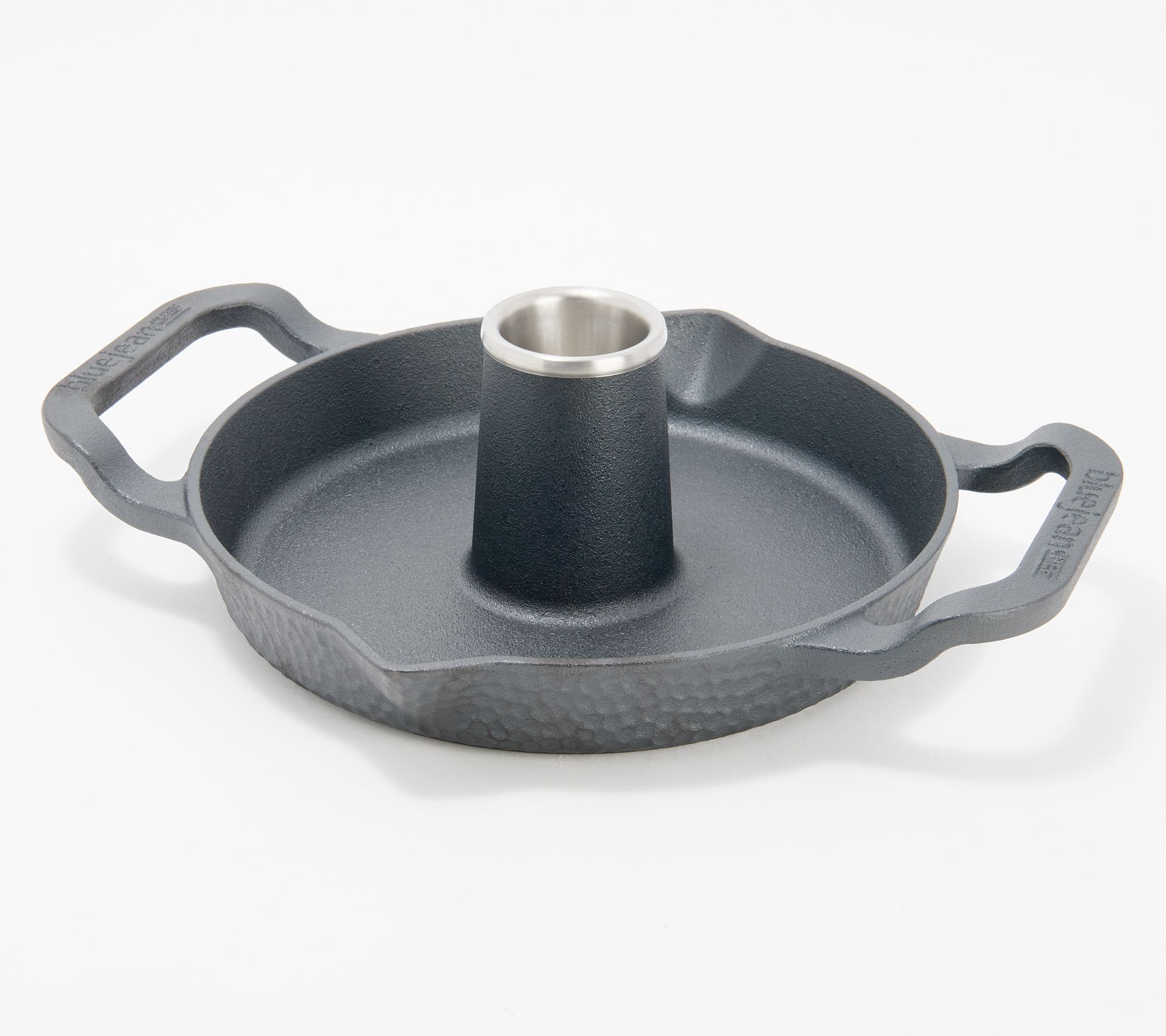 "As Is" Blue Jean Chef Hammered Cast Iron Vertical Roaster - QVC.com