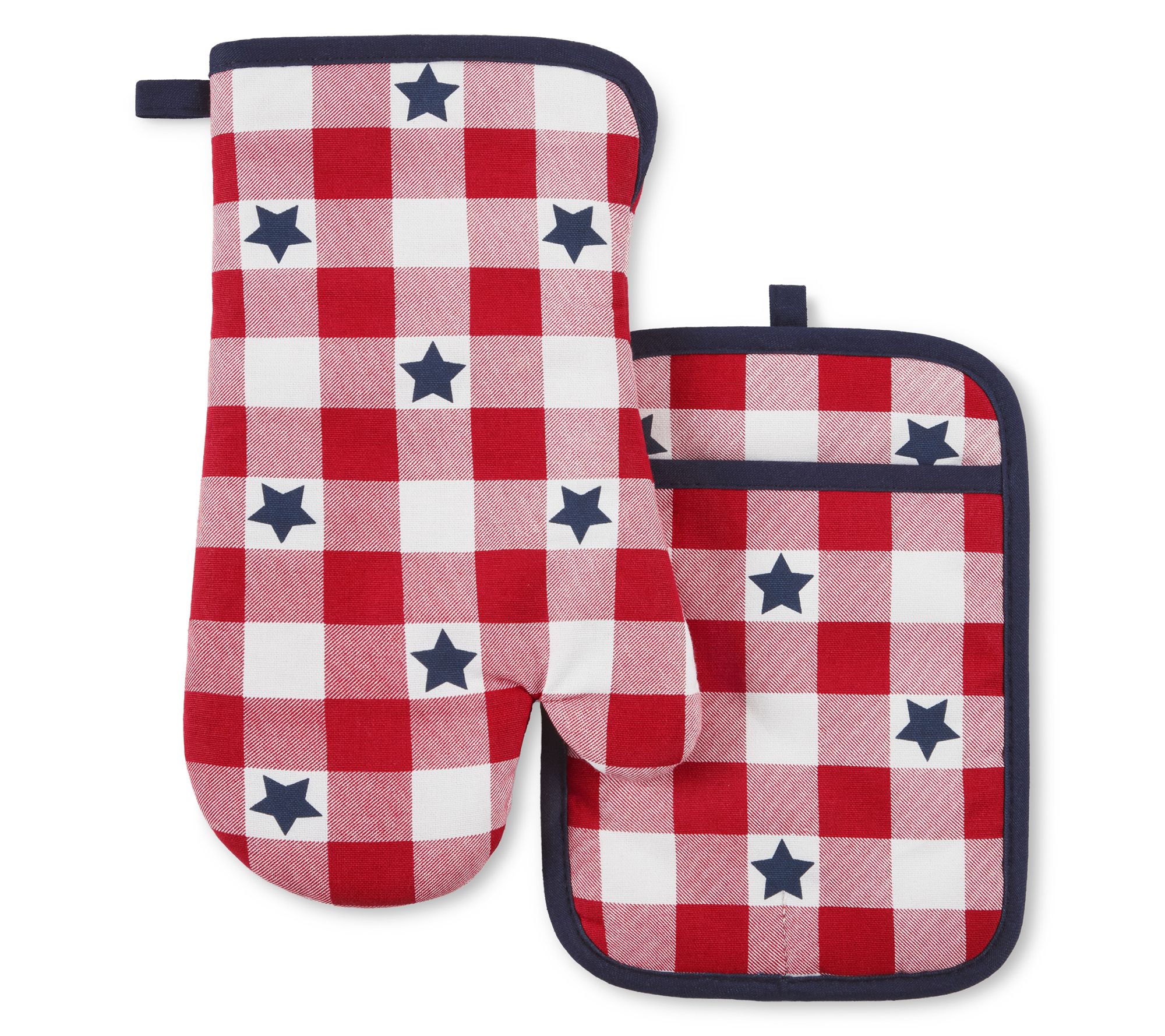 MARTHA STEWART Americana Oven Mitt & Pot HolderSet - QVC.com
