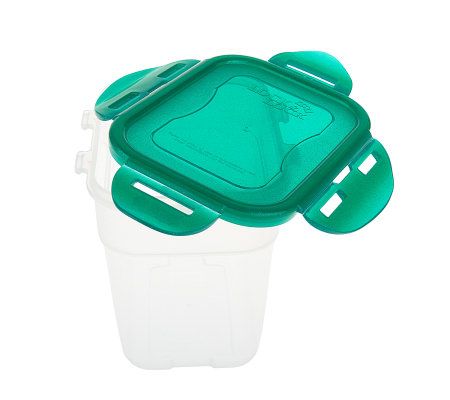 Lock & Lock 8-piece Storage Set with Red & Green Lids - QVC.com