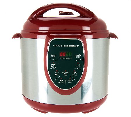 CooksEssentials 4 qt. Digital Stainless Steel Pressure Cooker - QVC.com