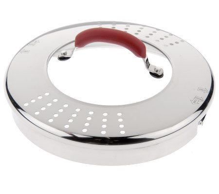 CooksEssentials Hardcoat Enamel II 6 qt. Stockpot with Drain Lid - QVC.com