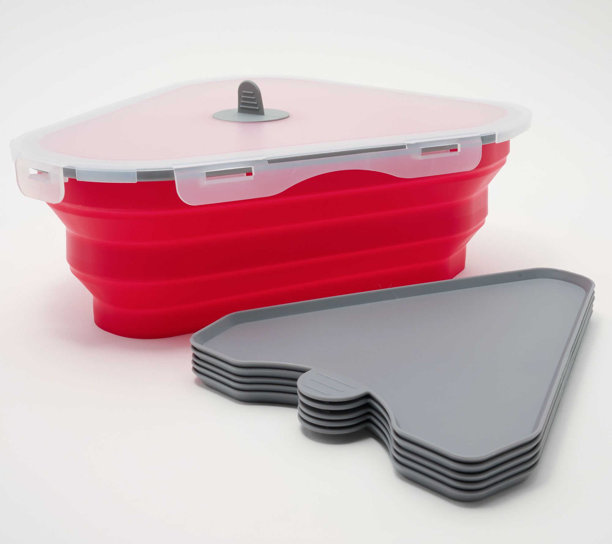 Chefologist Collapsible Pizza Storage Microwave Unit w/ Dividers - QVC.com
