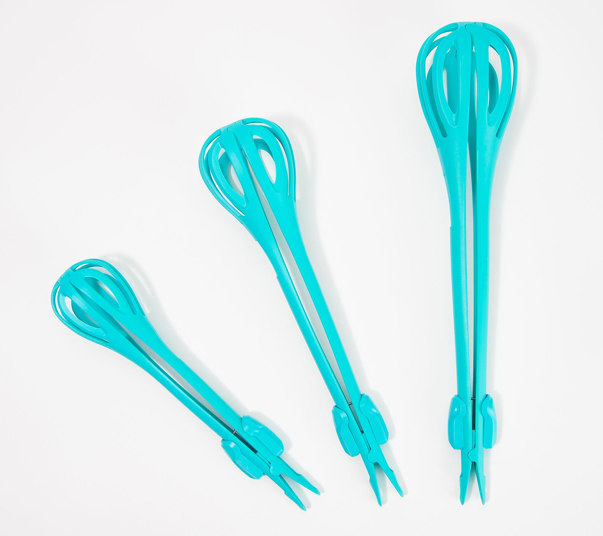 Cook's Essentials Set of 3 Whisking Tongs - QVC.com