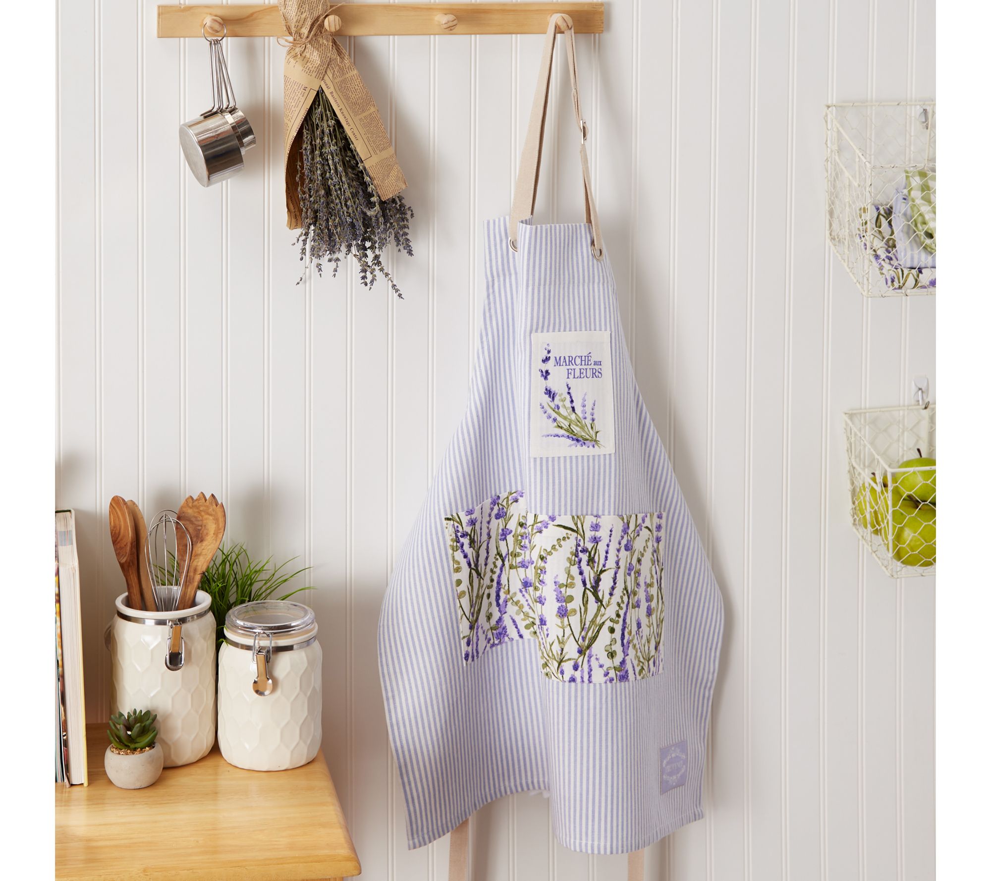 Design Imports Provence Lavender Apron - QVC.com