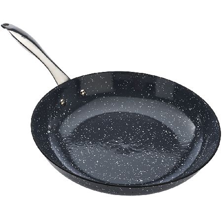 CooksEssentials Lightweight Cast Iron Marble 10"&12" Frying Pans - QVC.com