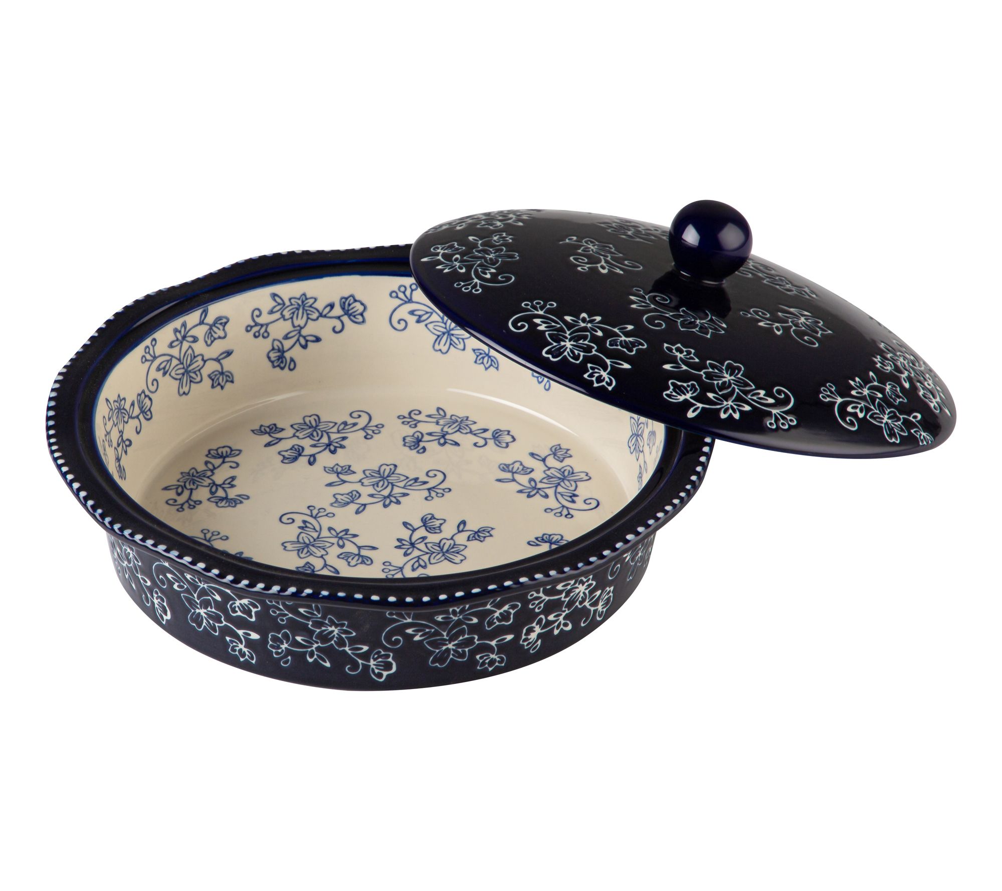 Temp-tations Floral Lace Special Edition Covered Pie Dish - QVC.com