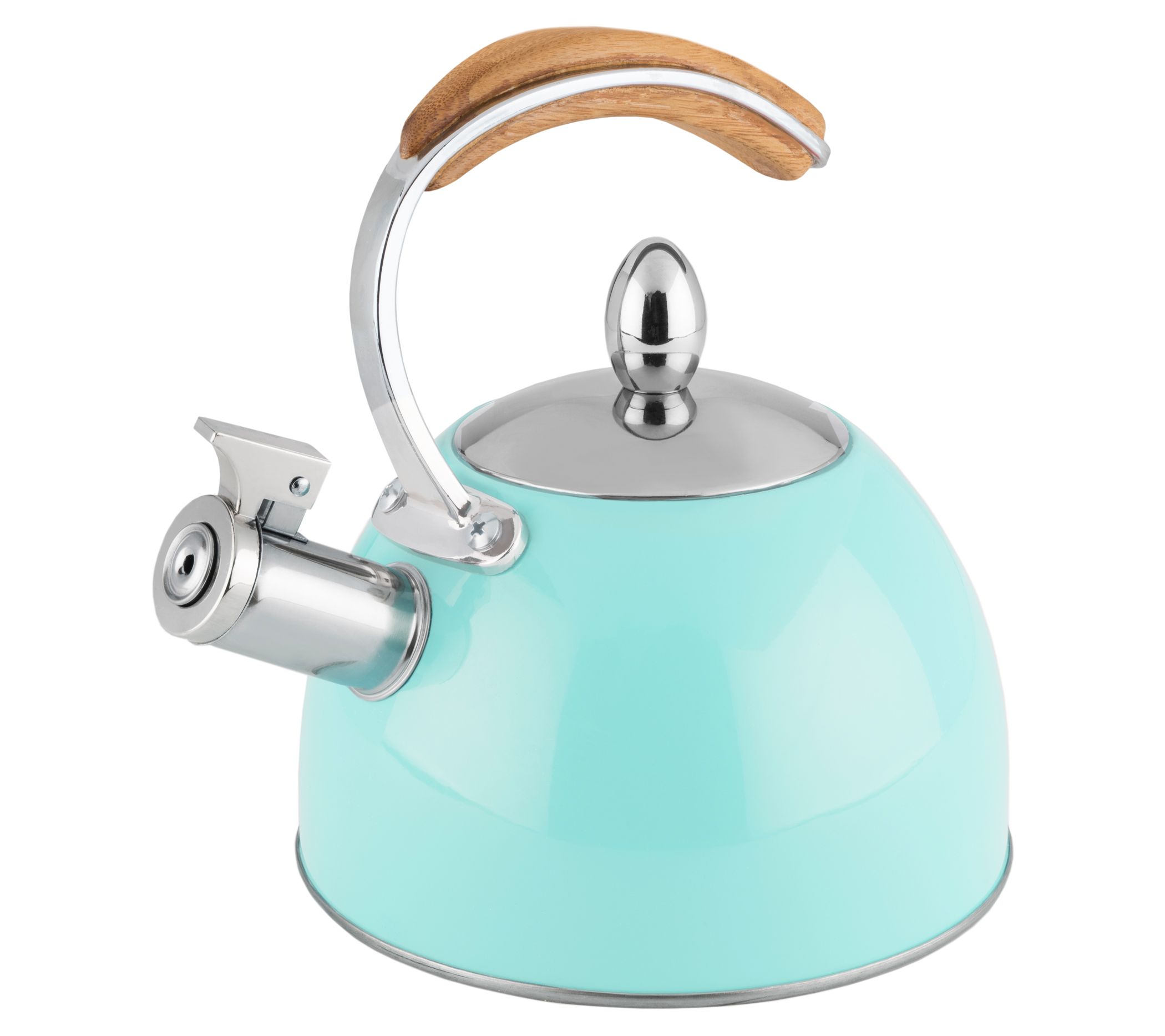Pinky Up Presley Light Blue Tea Kettle - QVC.com