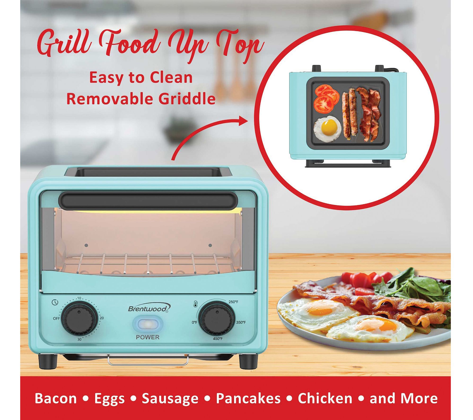 Brentwood 500W Stainless Steel Mini Toaster Oven - QVC.com