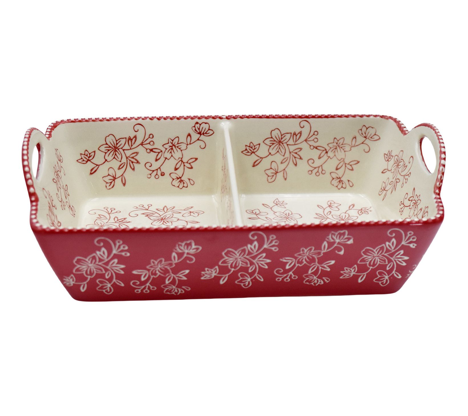 Temp-tations Floral Lace 11x7 Everyday Essential Divided Baker - QVC.com