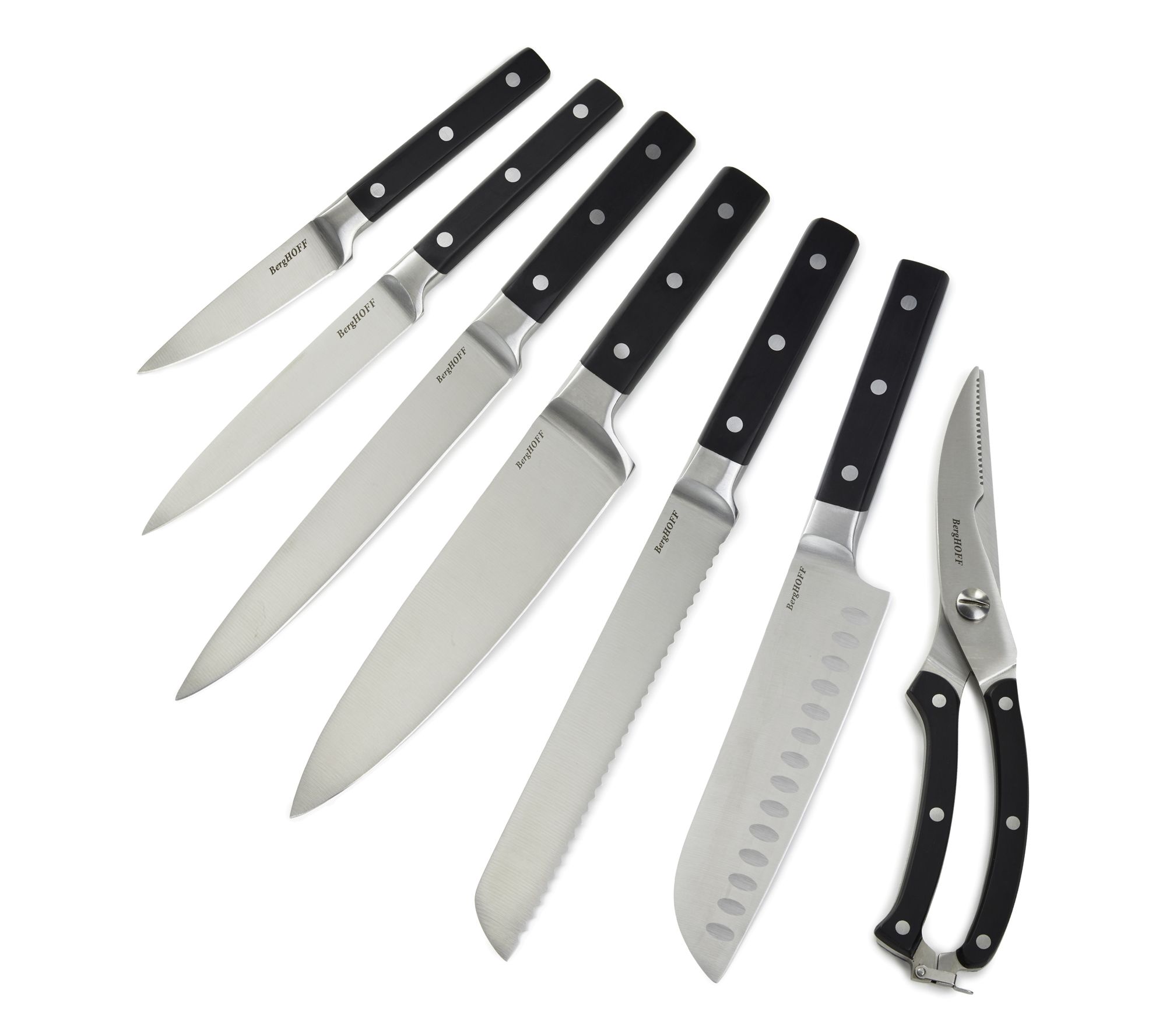 BergHOFF Gene 7pc Stainless Steel Knife Set - QVC.com