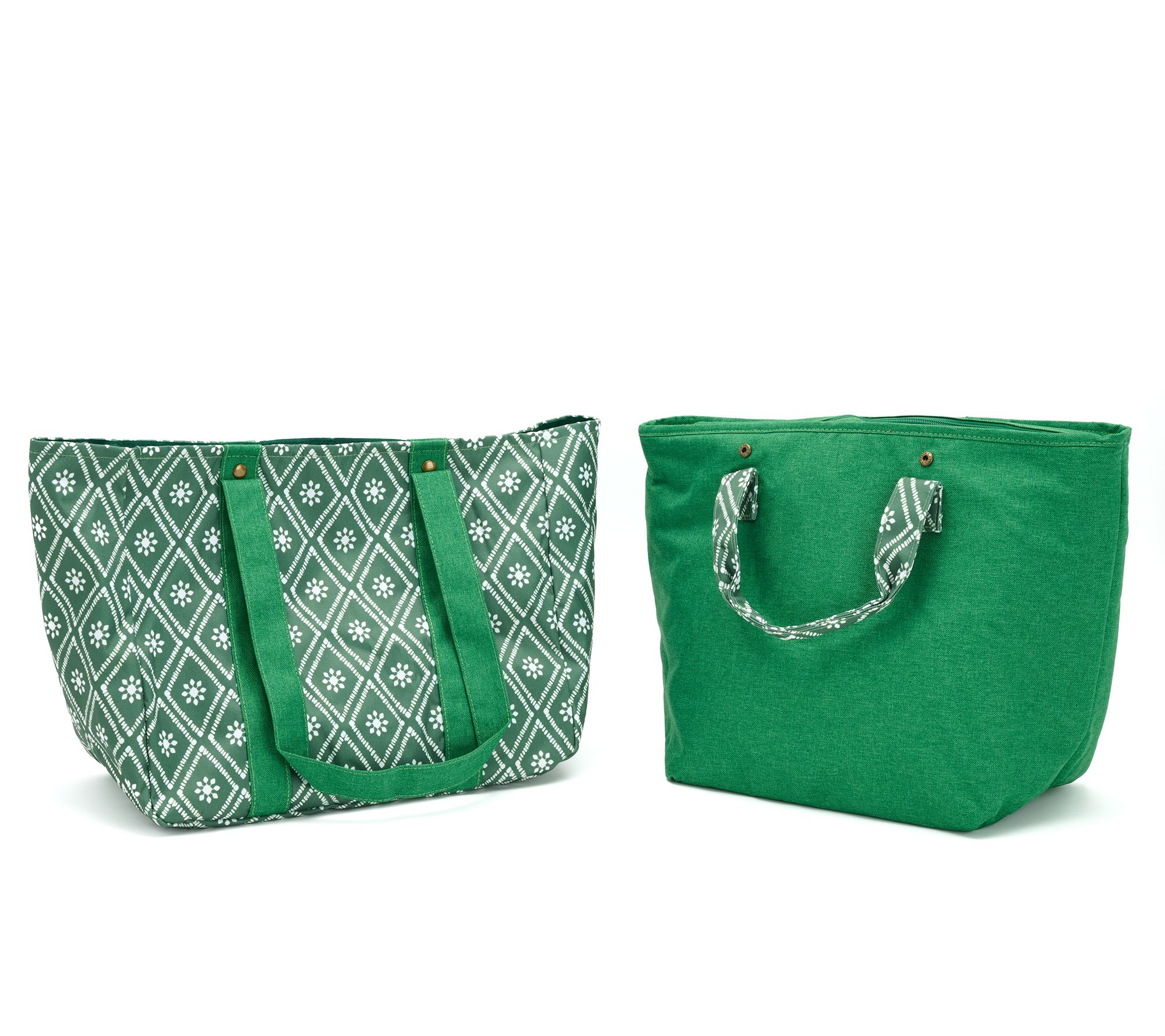 LocknLock 2-Pc Tote Bags w/ 6-Pc Rectangle Set - QVC.com