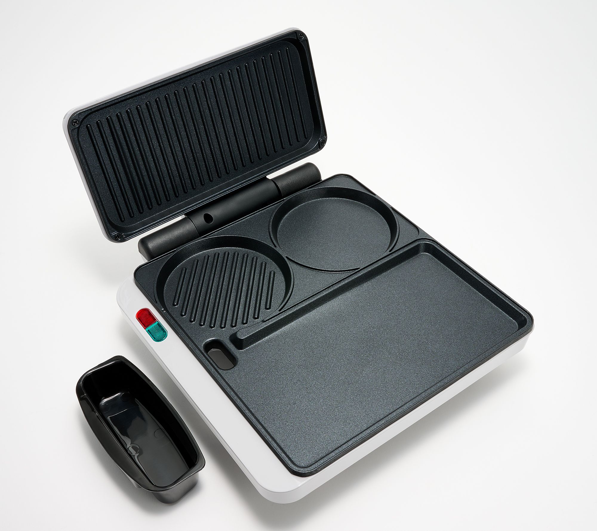 Prepology Triple Breakfast Griddle/Grill Maker - QVC.com