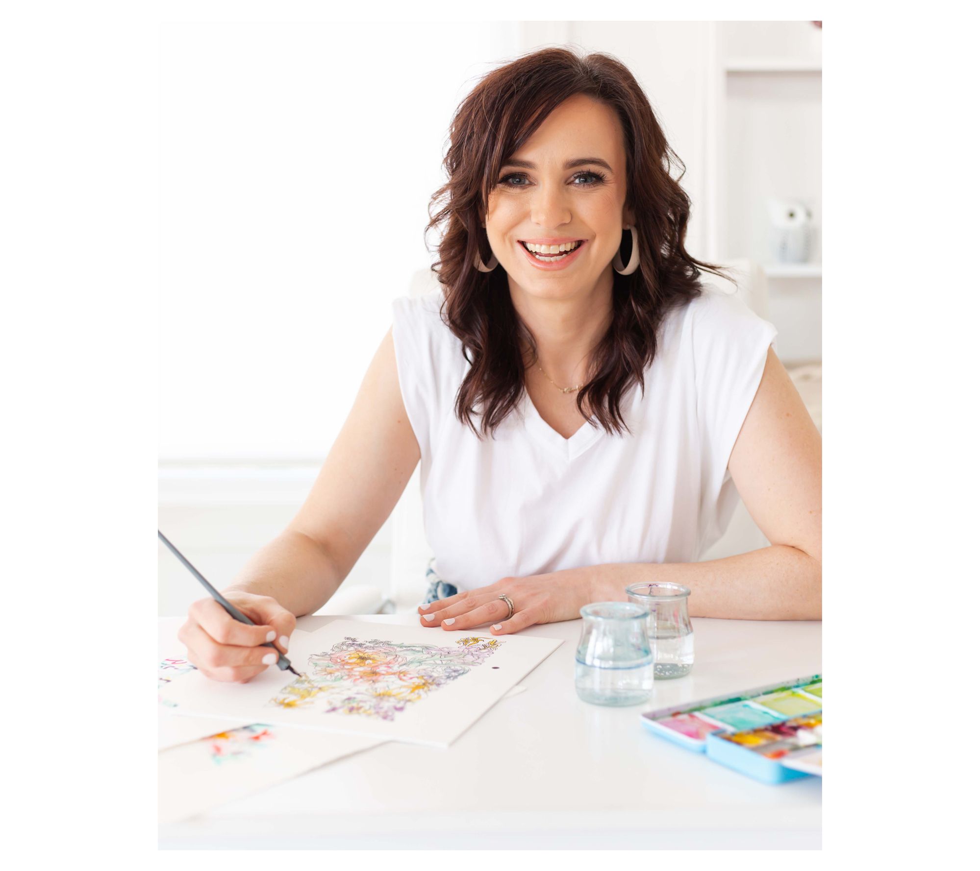 Amanda Klein Flower/Other Tea Towel - QVC.com