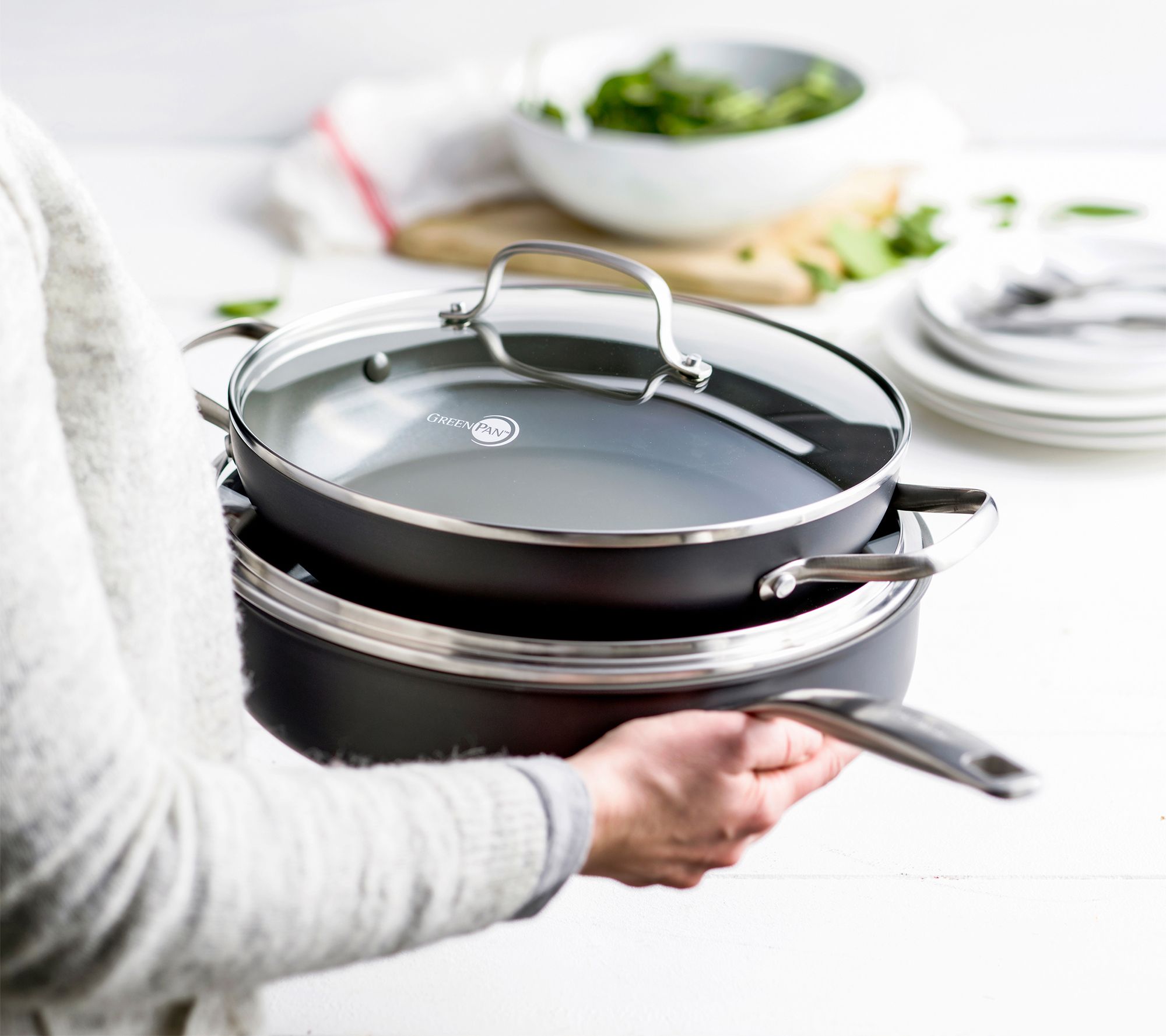 GreenPan Chatham 11" Ceramic Non-Stick EverydayPan - QVC.com